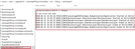 NLog File Logging In Console Application NET Core TheCodeBuzz