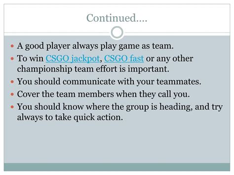 PPT CSGO Player PowerPoint Presentation Free Download ID 7328847