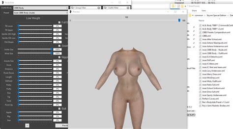 SYBP Share Your Bodyslide Preset Special Edition Skyrim Special Edition LoversLab