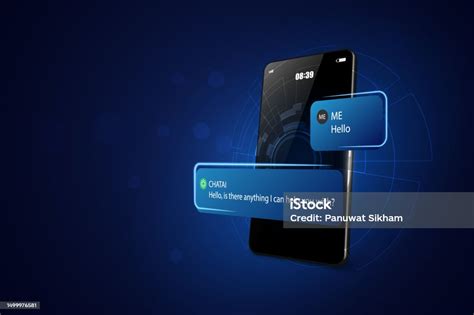 Ai 콘텐츠 생성기 챗봇 기술 아이소메트릭 기술 및 엔지니어링 인공 지능과 신경망을 기반으로 하는 Ai 챗봇 온라인 교육 배너입니다 3차원 형태에 대한 스톡 벡터 아트 및