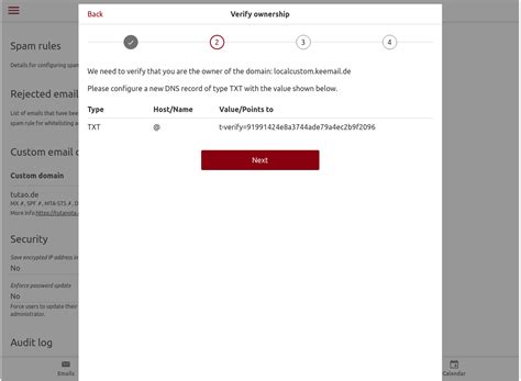 Improve Process For Adding Custom Email Domain · Issue 2092 · Tutao