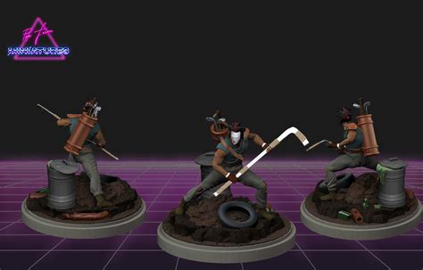 Stl File Casey Jones 1987 Tv From Tmnt・3d Printable Design To