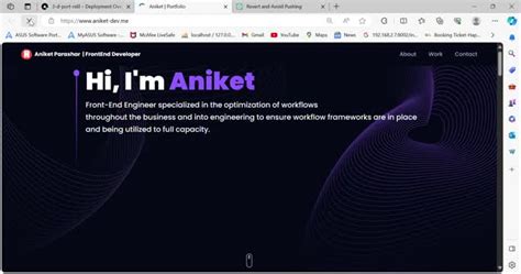 Aniket Parashar On Linkedin Webdevelopment Threejs Portfolio