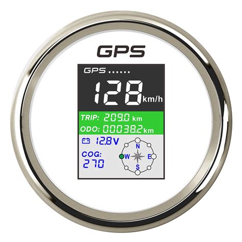 Waterproof Tft Screen Digital Gps Speedometer Gauge 85mm Mph Knots Km H Gps Antenna Odometer Odo
