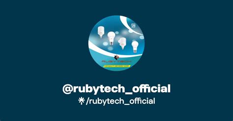 Rubytech Official Instagram Facebook Linktree