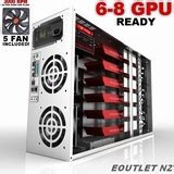 Eoutlet E L A NZ Store 6 8 GPU Open Air OR Closed Case Mining Rig Mining Case Miner W 5X
