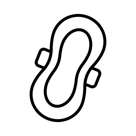 Menstrual Pad Icon Sanitary Pad Icon Vector 34371615 Vector Art At Vecteezy
