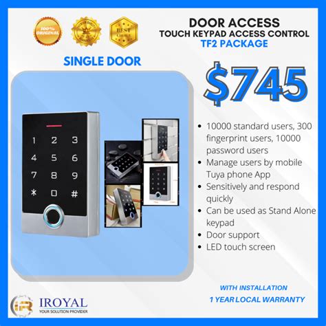WiFi Tuya IP Waterproof Door Access Control System Standalone Keypad RFID Card