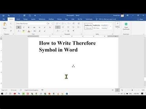 How To Type Therefore Symbol In Word Word Symbols Words Symbols