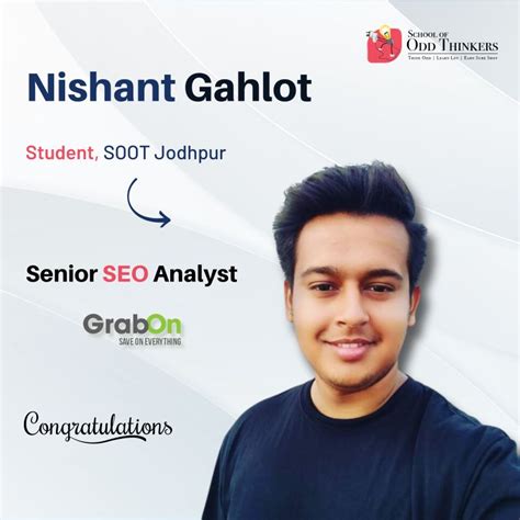 School Of Odd Thinkers On Linkedin Congratulations Nishant Gahlot