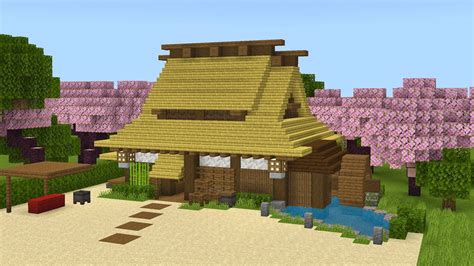 マイクラ和風建築茅葺き屋根 和風建築の作り方minecraft How To Build Japanese Style
