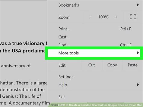 How To Create A Desktop Shortcut For Google Docs On PC Or Mac