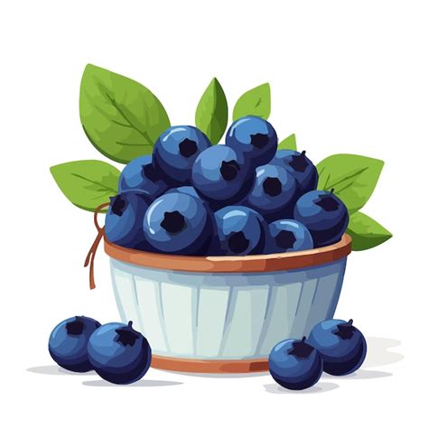 Premium Vector Blueberry Image Cute Image Of An Isolated Blueberry Vector Illustration
