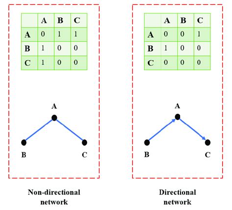 Example Of A Non Directional Network Directional Network And Their