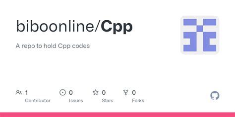 Github Biboonline Cpp A Repo To Hold Cpp Codes