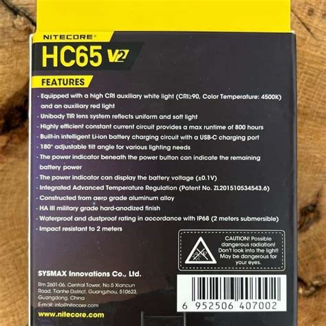 Nitecore HC65 v2 1750 Lumen USB-C Rechargeable Headlamp