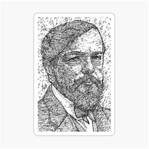 CLAUDE DEBUSSY Ink Portrait Sticker For Sale By Lautir Redbubble