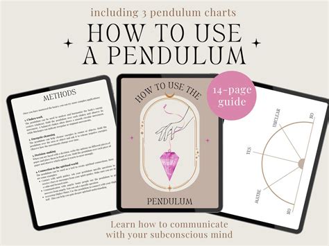 Pendulum Guide Instructions Cheat Sheet Pendulum Board Chart