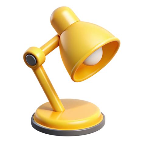 Radiant Notable Clean Lines Isometric Lamp Yellow With Scalable Design 65392717 Png