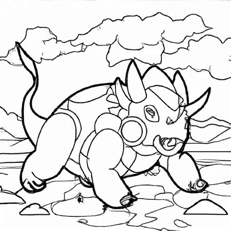 Desenhos Incríveis De Pokémon Rhydon Para Imprimir E Colorir