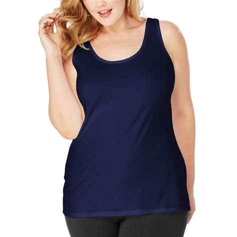 Just My Size Plus Size Womens Stretch Jersey Camisole