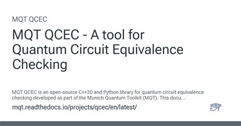 Mqt Qcec 331dev8 Documentation