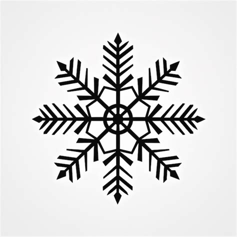 Premium Photo There Is A Snowflake Made Of Black Paper On A White Background Generative Ai