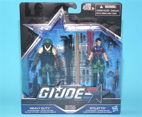 2016 Gi Joe Heavy Conflict 2 Pack Heavy Duty V13 And Stiletto V1 Moc Mosc