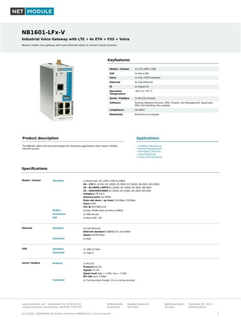 Nb1601 Lfx V Pdf Lte Telecommunication Computer Network