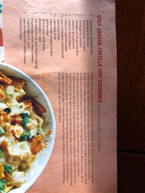 Spicy Chicken Tortilla Chip Casserole