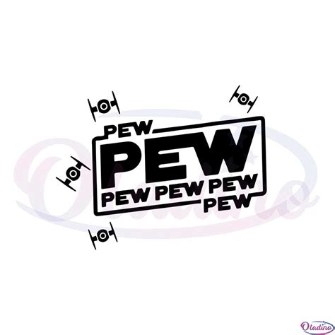 Pew Pew With Drone Star Wars Svg For Cricut Sublimation Files Oladino