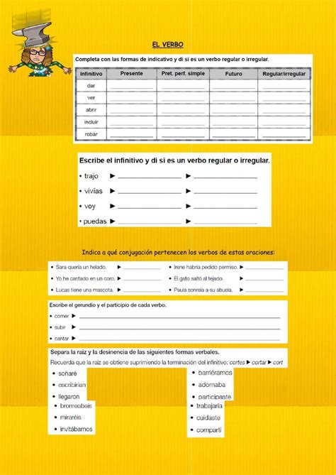 El Verbo Online Exercise For 6º Live Worksheets