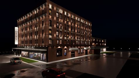 Buidling American Mixeduse Modern 3d Turbosquid 2292591