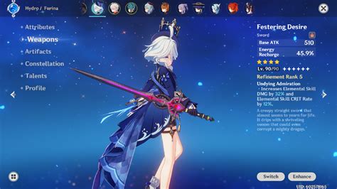 Here Are The Best Weapons And Artifacts For A Furina Build In Genshin