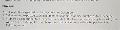 solved problem 8 21 algo schedules of expected cash