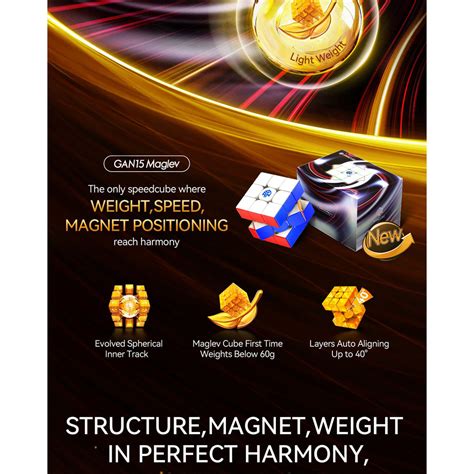 Gan 15 Maglev Uv 3x3 Magnetic Speedcube Latest 2024 Cubuzzle