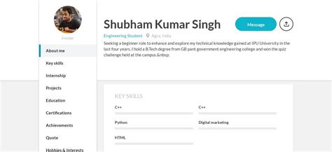 Shubham Kumar Singh Online Resume Craftmycv