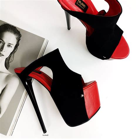 Red Black Suede High Heel Designer Mules Suede High Heels High Heels