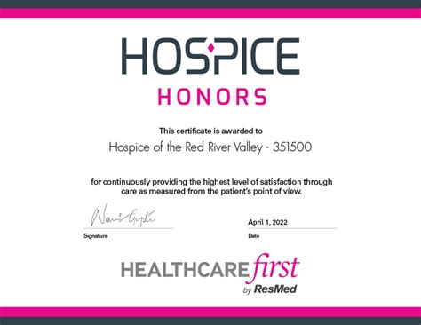 Hospice Honors Hospice Of The Red River Valley