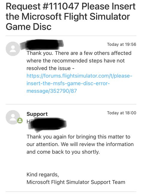 Please Insert The MSFS Game Disc Error Message By TenPatrol Install Performance