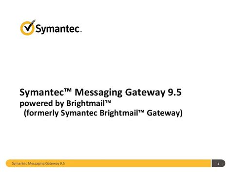 Symantec Messaging Gateway 95