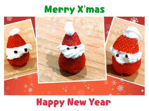 ขนมวันคริสต์มาส สตรอว์เบอร์รี่ซานต้า ทำง่ายมาก สำหรับปาร์ตี้ปีใหม่และ