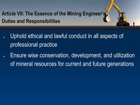 Code Of Ethics For Mining Engineerspptx