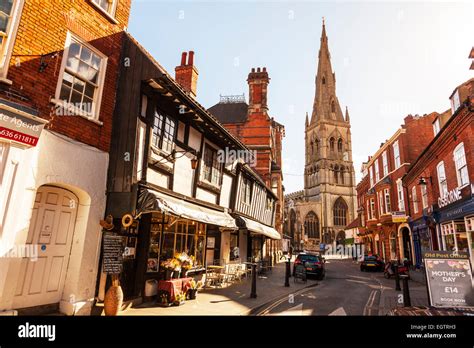 Newark On Trent Town Centre Georgian Shopping Street Shops Parish