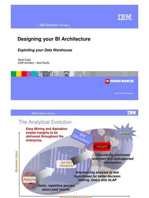 Ibm Exploiting Your Data Warehouse Pdf Ibm Db2 Prediction