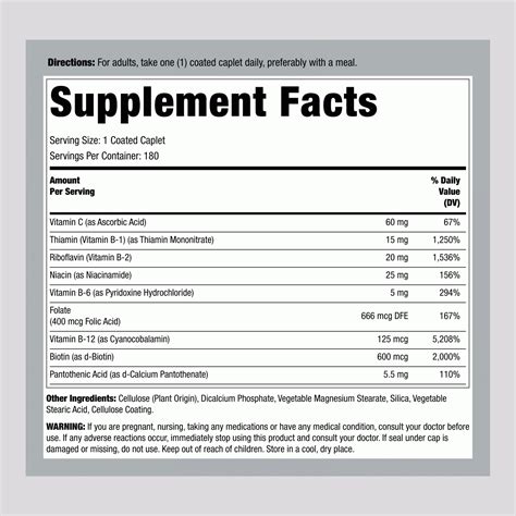 B Complex Stress Formula Plus Vitamin C Timed Release 180 Coated Caplets Carlyle