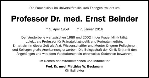 Traueranzeigen Von Ernst Beinder Trauer Nn De