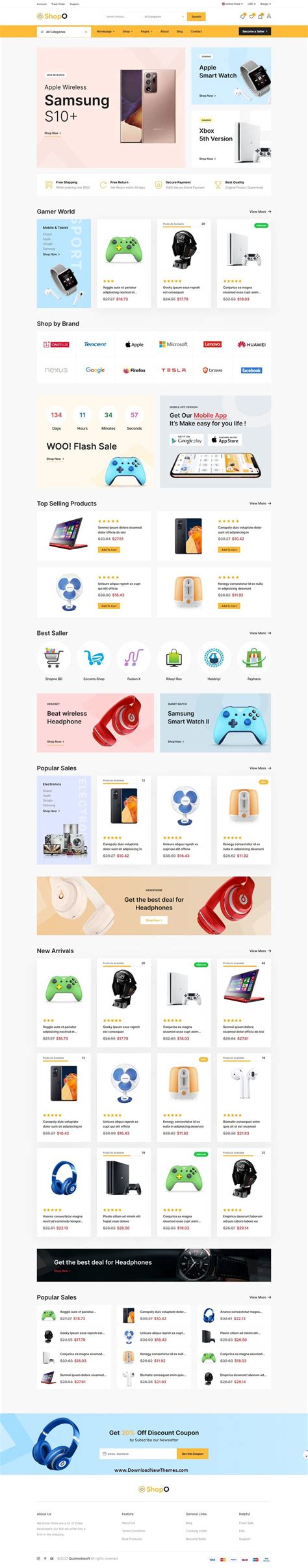 Shopo Tailwind React Ecommerce Template