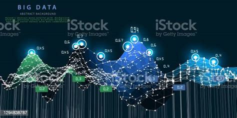 abstract analytical background with wireframe algorithm analyze grid
