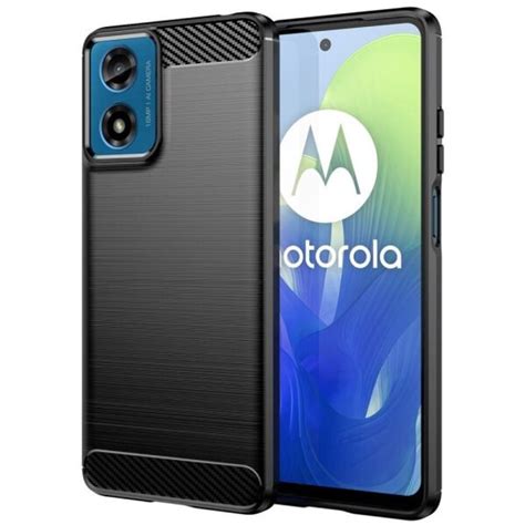 Захисний чохол UniCase Carbon для Motorola Moto G24 / G04 / E14 - Black ...